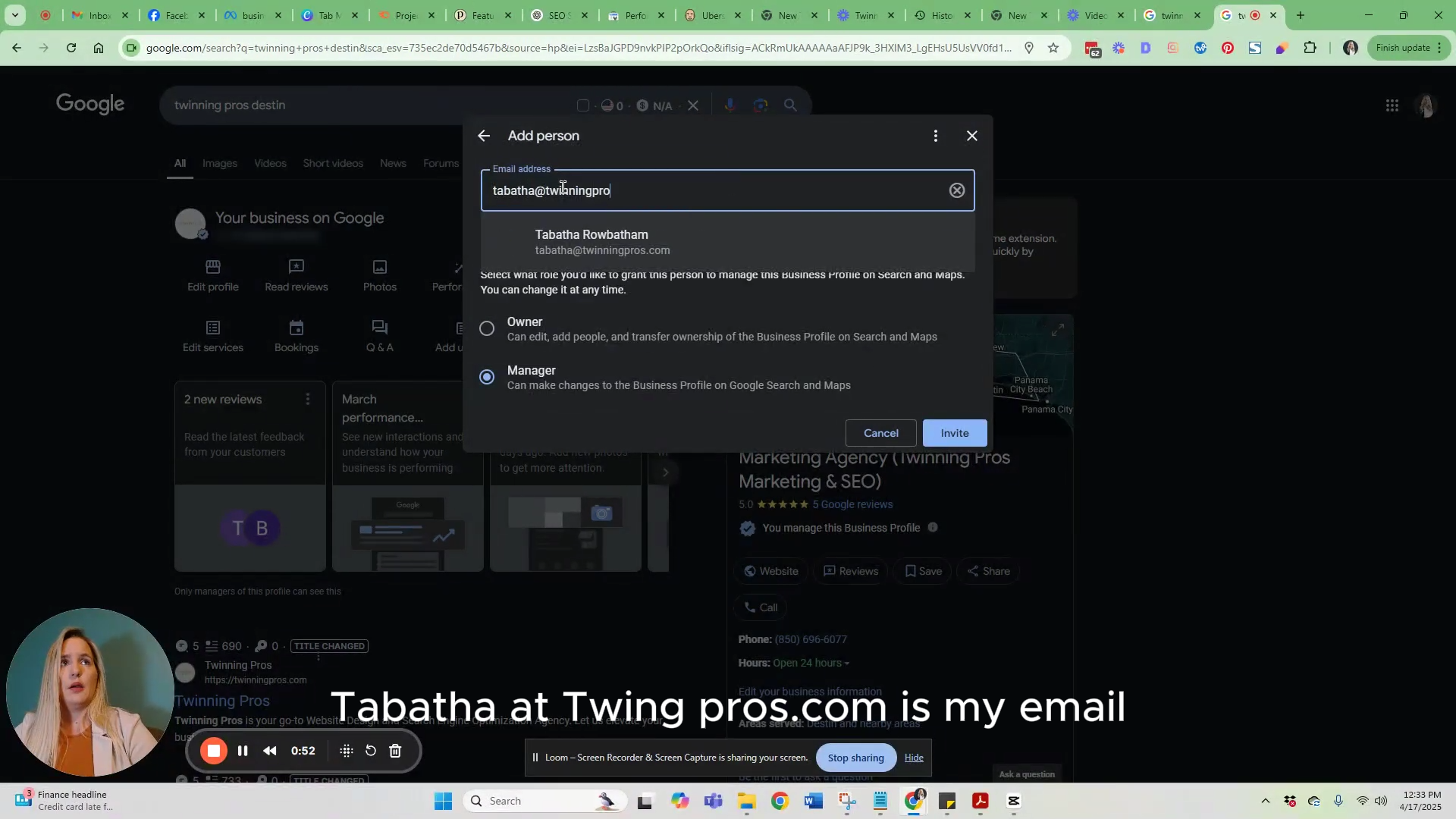 How to add someone to your Google Business Profile | 8 Steps